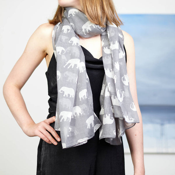 Elephant Print Scarf – My Posh Shop
